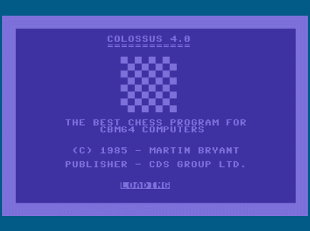 Commodore 64 Emulator - Computer Chess Game Collection - Colossus Chess 4.0